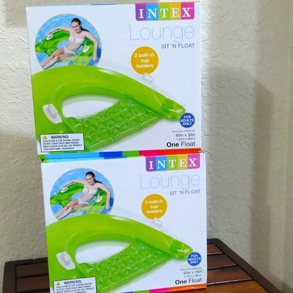 Intex | Other | 2bundle Intex Lounge Sit N Float Pool Beach River Green ...
